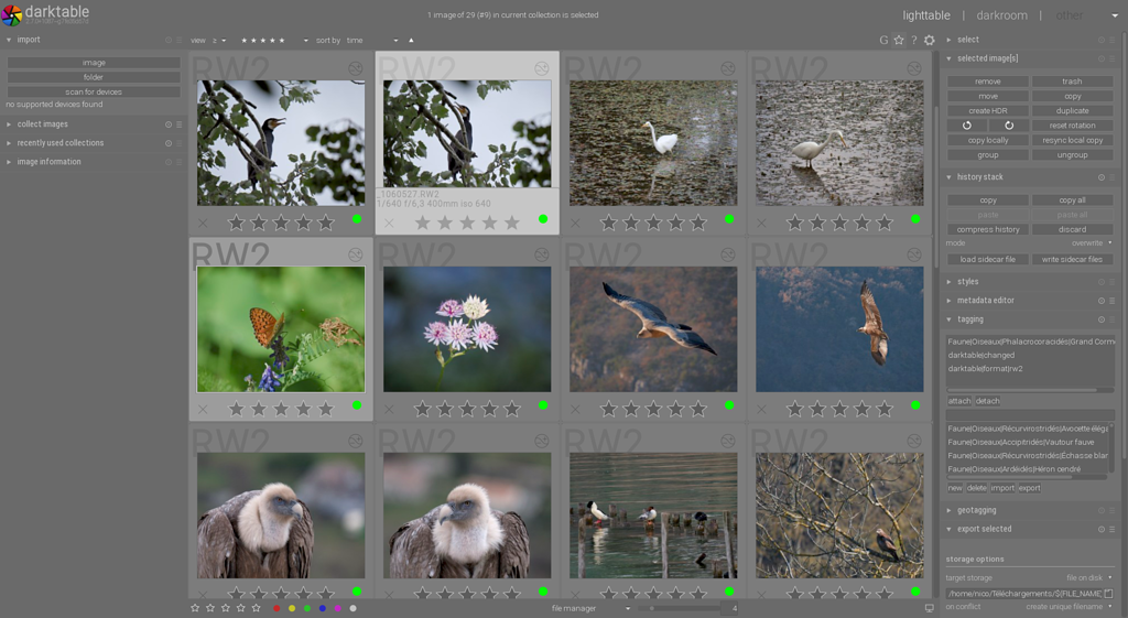 Grey css themes for new UI on darktable 2.7 (dev), on with and the ...